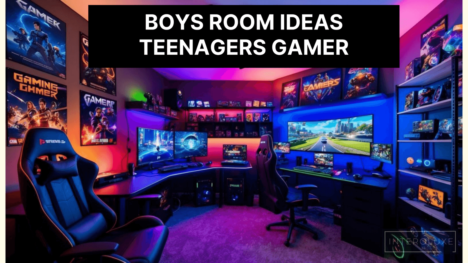 10 Boys Room Ideas Teenagers Gamer (Epic Gaming Paradise)