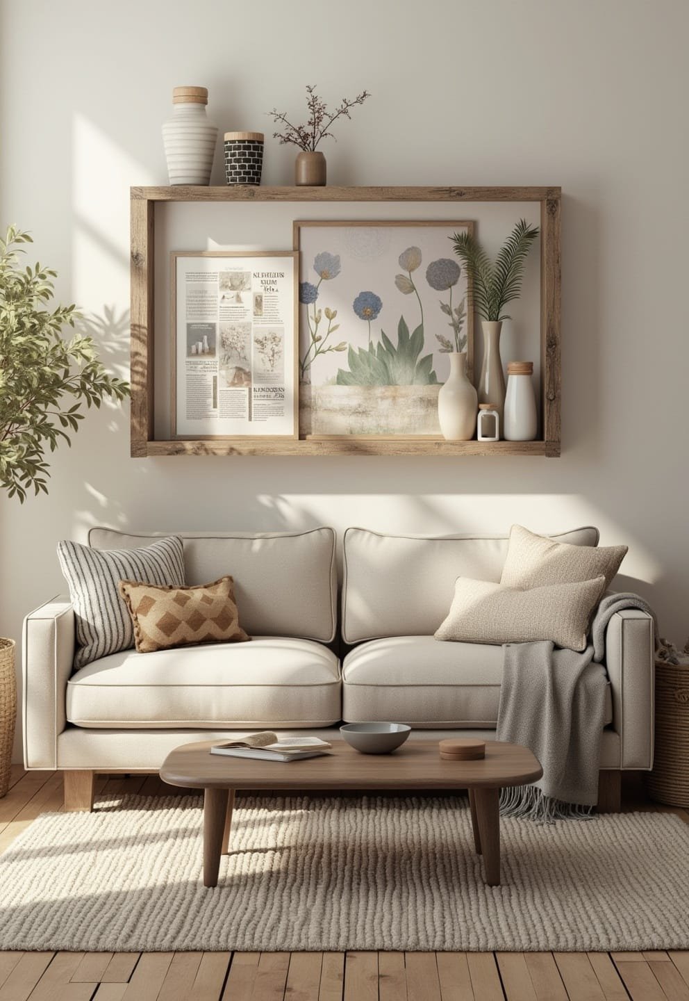 7 Modern Farmhouse Above-Couch Wall Decor Ideas (Transform Any Room ...
