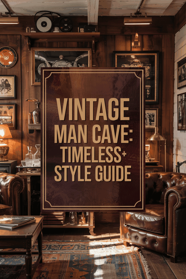 How To Create A Vintage Man Cave That Exudes Timeless Style