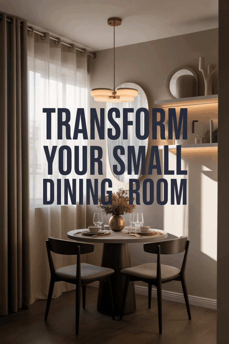7 Genius Hacks to Transform Your Small Dining Room into a Stylish ...