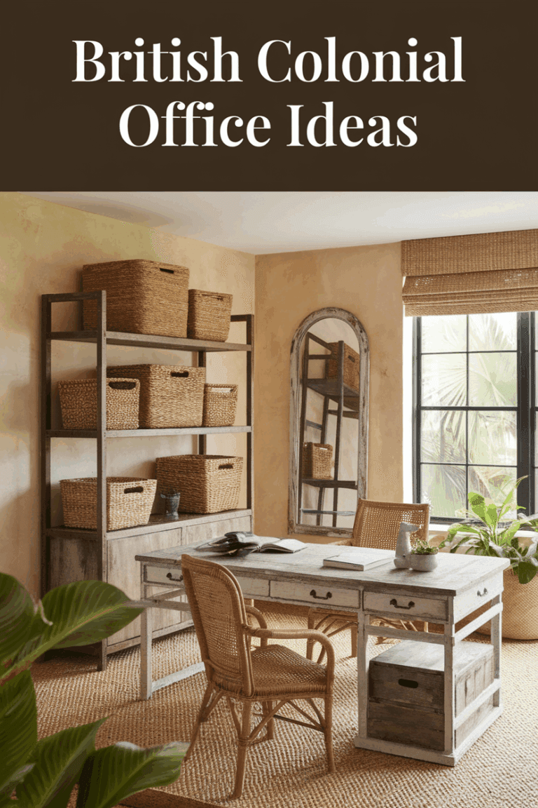 15 British Colonial Style Office Essentials (Exotic Elegance!)